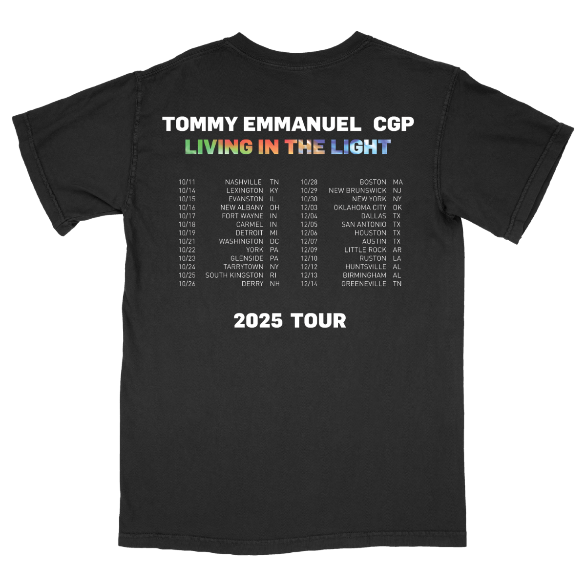 Living In The Light Tour Tee – Tommy Emmanuel